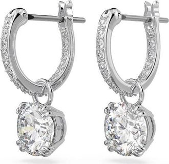 Swarovski Femme, Accessoires, Blanc, Taille: ONE Size Stilla Drop Earrings