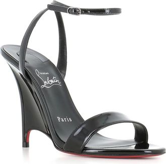 Christian Louboutin Femme, Chaussures, Noir, Taille: 38 1/2 EU Zeezeenella Wedge