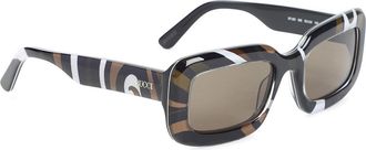 Emilio Pucci Lunettes De Soleil - Marron