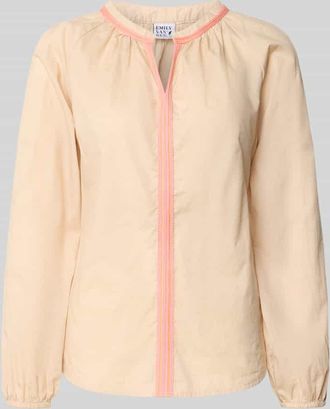 Emily van den Bergh Regular Fit Bluse mit Raffungen