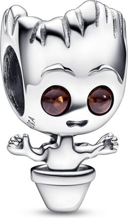 Pandora Marvel Guardians of the Galaxy Tanzender Groot Charm aus Sterling-Silber mit Cubic Zirkonia in der Farbe Silber, Marvel X PANDORA Kollektion, 792554C0