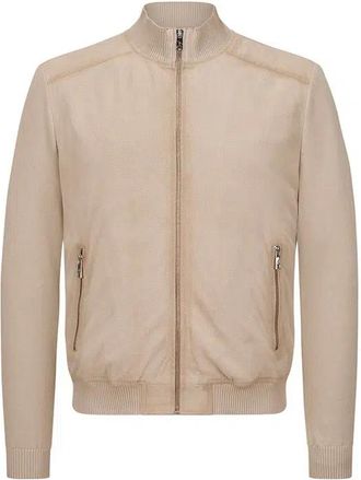 Milestone Herren Jacken beige uni mit Motiv