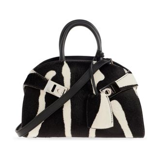 Ferragamo Femme, Sacs, Noir, Taille: ONE Size Hug Mini Handbag