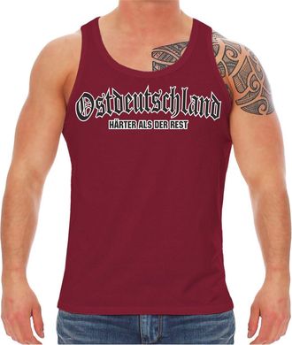 Spass Kostet Männer Tanktop Muskelshirt Ostdeutschland Härter als der Rest Ostdeutsche Jungs
