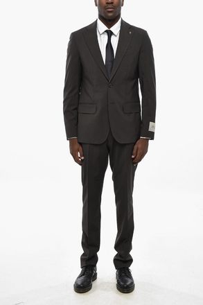 Corneliani CC COLLECTION Zweiknopf-Anzug aus Schurwolle mit Stretch Corneliani