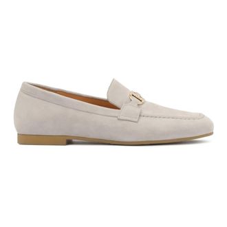 Kazar Graue Wildleder-Halbschuhe mit Metallverzierung - - Shoes - Damen - Grau - 41 EU