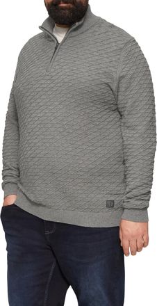 s.Oliver Strukturierter Pullover mit Half-Zip