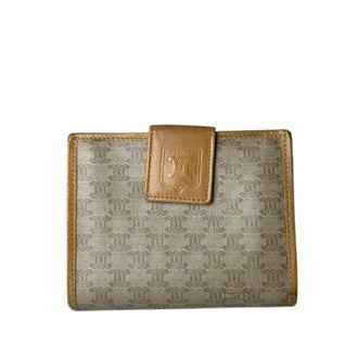 Celine Portefeuille Triomphe Monogram Pre-owned - Femme - Pre-owned - Beige - Taille: ONE Size