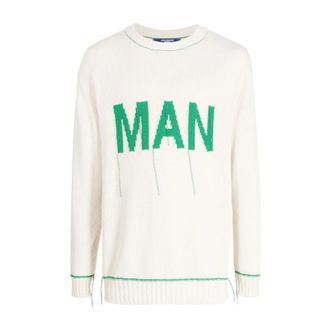 Junya Watanabe Homme, Pulls, Beige, Taille: L Pull en soie jacquard