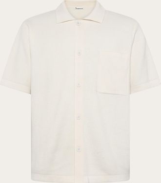 Knowledge Cotton Apparel Herren vegan Shirt Herren Regular Knit Egret Wei&Atilde;Y