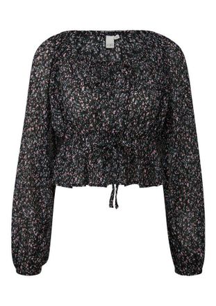 QS by s.Oliver Langarmbluse Bluse Chiffonbluse