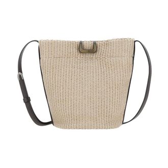 Brunello Cucinelli Femme, Sacs, Beige, Taille: ONE Size Petit sac seau sur mesure