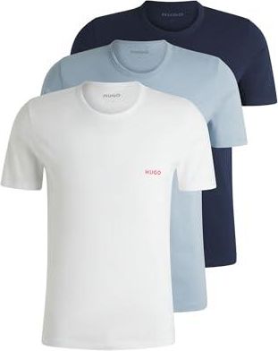 HUGO BOSS Hommes T-Shirt RN Triplet P Lot de Trois t-Shirts en Jersey de Coton