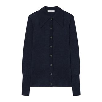 Mark Kenly Domino Tan Kassy Merino Cardigan - - Knitwear - Damen - Blau - S