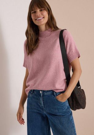 Cecil Strickpullover Kurzarm Dolman Pullover mit Turtle Neck / Sommer-Pullover