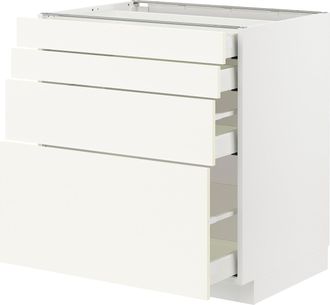 IKEA METOD / MAXIMERA Unterschr., 4 Fronten/4 Schubladen