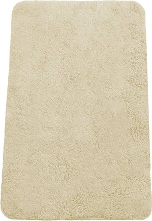 Brandsseller Badezimmerteppich 70x120 cm Badvorleger Badematte Badteppich rechteckig Chenille rutschfest saugstark maschinenwaschbar - Beige