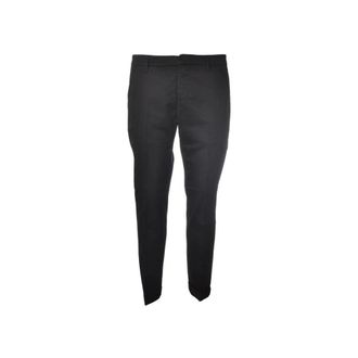 Dondup Baumwollhose mit Rei&szlig;verschluss und Knopfverschluss - - Trousers - Herren - Schwarzk - W32