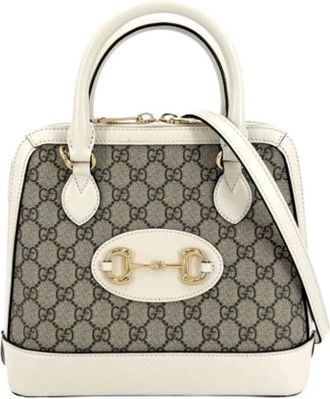Gucci Sac &agrave; main vintage doccasion - Femme - Pre-owned - Beige - Taille: ONE Size