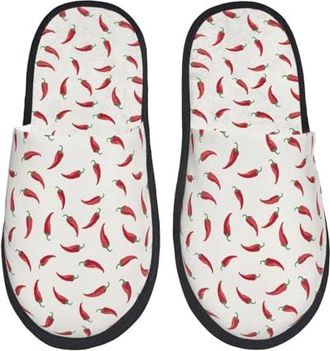 Generic Pantoufles Piment Portative Pantoufles De Maison Unisexe Chaussons Maison Pour Invit&eacute; Automne Spa M