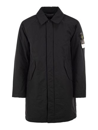 Stone Island Manteau Long - Noir