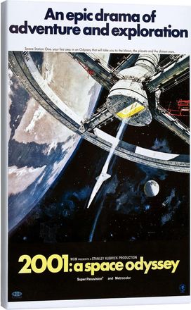 Posterlounge 2001: Odyssee im Weltraum (englisch) Leinwandbild 40 x 60 cm Wandbilder Wanddeko