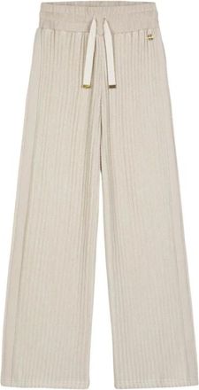 Colmar Femme, Pantalons, Beige, Taille: 42 FR Pantalon Palazzo en Tricot Crème
