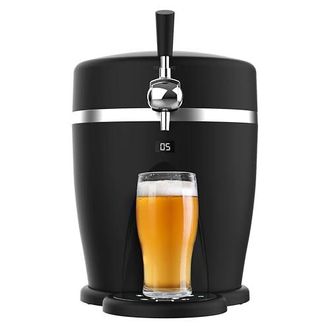 Cecotec Bierdispenser BeerFlow 5000, 60 W, Temperaturbereich von 3 bis 6&deg;C, Kompatibel mit universellen Druckf&auml;ssern 5L, LED-Temperaturanzeige, Tragegriff, Ru
