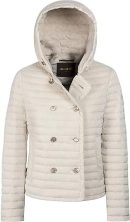 Moorer Femme, Vestes, Beige, Taille: 38 FR Dimea-Os Jacket
