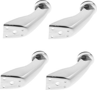 DOITOOL 4 Stück Teiliges Verchromte Metallmöbelfüße Stabile Kratzfeste Couch Möbelbeine für Sofas Schränke Couchtische Einfache Montage Langlebig und Wackelfe