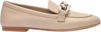 Casadei Femme, Chaussures, Beige, Taille: 40 1/2 EU Mocassins en cuir Antilope