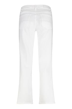 7 For All Mankind Womens Straight-Leg Jeans Calie White Cotton