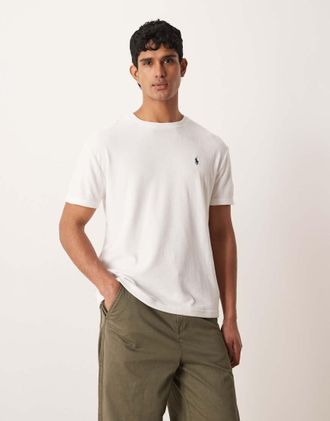 Polo Ralph Lauren T-shirt densemble en tissu &eacute;ponge &agrave; logo embl&eacute;matique - Blanc