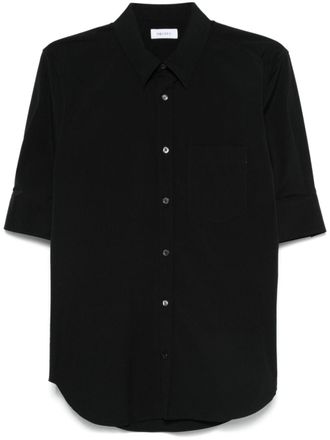 Alexander McQueen chemise à boutonnière sur le devant - Noir