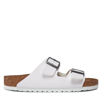 Birkenstock Pantoletten Birkenstock Arizona Birko-Flor 552681 Wei&szlig;