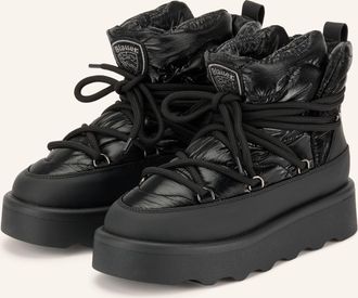 Blauer Schn&uuml;rboots Doyle schwarz