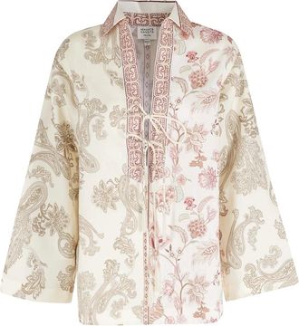 Hemant & Nandita Femme, Blouses et Chemises, Multicolore, Taille: 38 FR Dani Drop Shoulder Tunic