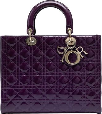 Dior grand sac à bandoulière Lady Dior (2012) - Violet