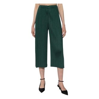 Issey Miyake Femme, Pantalons, Vert, Taille: 40 FR Pleats Please Pants