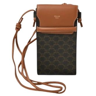 Celine Sac bandouli&egrave;re vintage en cuir Pre-owned - Femme - Pre-owned - Brun - Taille: ONE Size