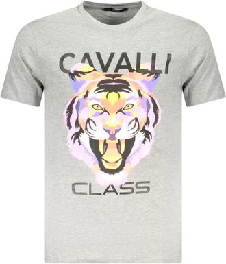 Cavalli Kurz&auml;rmeliges T-Shirt - - Tops - Herren - Grau - M