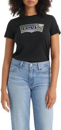 Levi's Femme The Perfect Tee T-Shirt, Sunrise BW Shine Caviar, XS