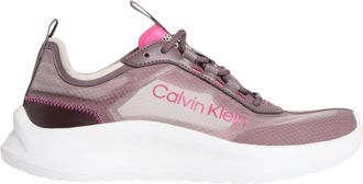 Calvin Klein Damen Light Eva Run Lup Transp Ripst Hw0hw02998 Low Top, Gold (Stony Beige/Bordeaux/Pink Yarrow), 40 EU