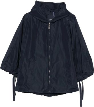 Max Mara Femme, Vestes, Bleu, Taille: 36 FR Veste &agrave; capuche