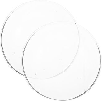 FOMIYES 2 St&uuml;ck Ersatzschalen aus Klarglas f&uuml;r Wachsw&auml;rmer Hitzebest&auml;ndige Aromaschalen f&uuml;r Duftlampen und &Auml;therische &Ouml;le Universelle Glasplatte f&uuml;r Kerzenw&auml;r