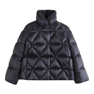 Fay Daunen-Cape mit Raglan&auml;rmeln und Rautensteppung - - Jackets - Damen - Schwarzk - S