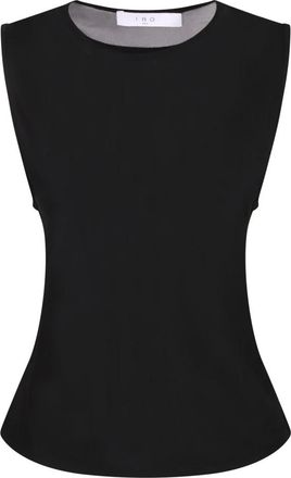 Iro Iro, Femme, Tops, Noir, Taille: 40 FR Round Sleeveless Top