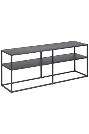 MID.YOU Mid.you Tv-Element, Schwarz, Metall, 120x46x30 cm, Kleinm&ouml;bel