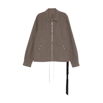 Rick Owens Jacke mit Rei&szlig;verschlusskragen - - Jackets - Herren - Grau - S