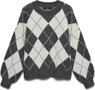 Vero Moda Vmdoffy Jaquard Ls O-NCK Pullover Noos